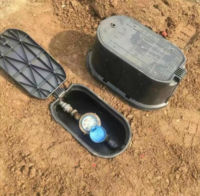 Underground Square Irrigation Meter Box , BMC FRP Outdoor Water Valve Box