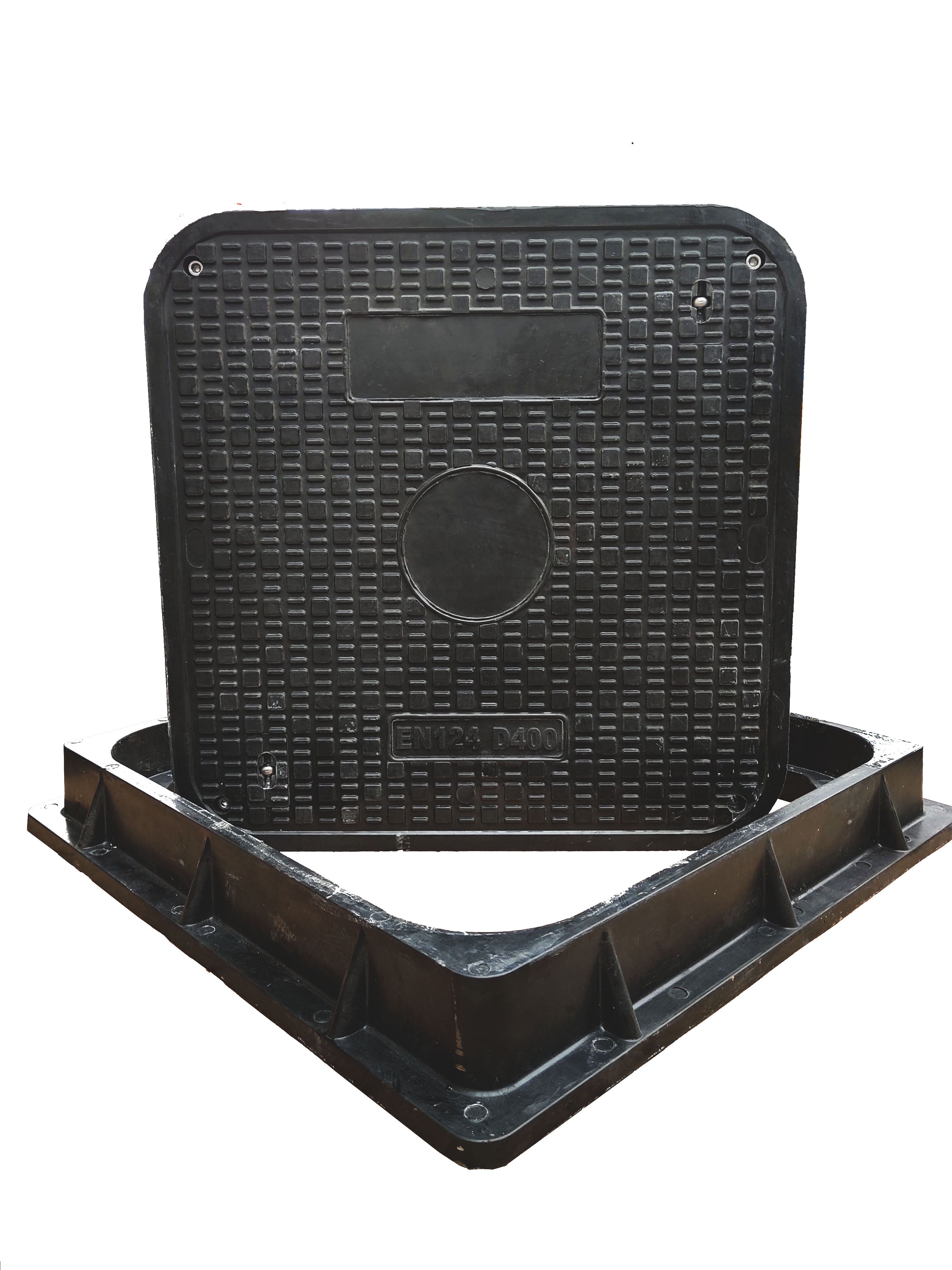 EN124 Certified Anti-theft SMC Manhole Cover with Anti-Slip Surface
