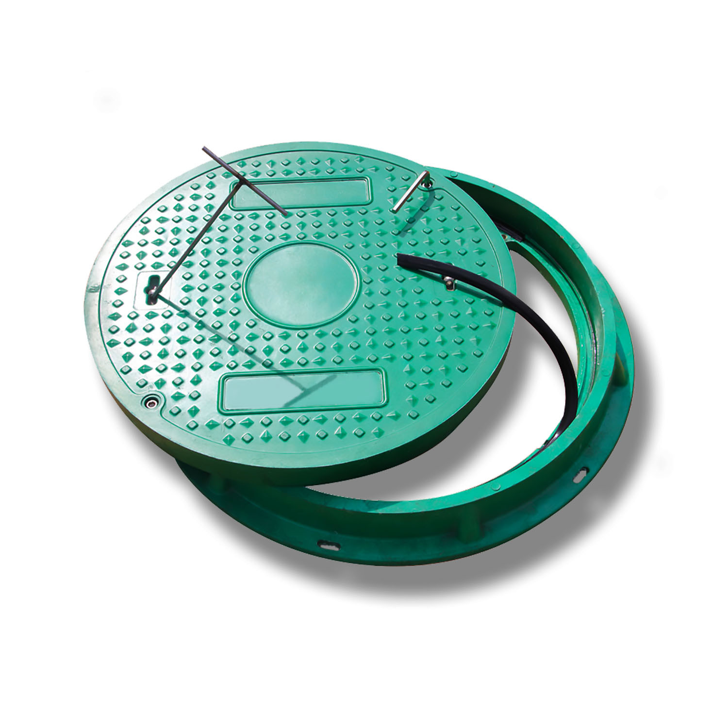 Anti Theft High Strength Composite Manhole Cover With Bolts For Road ...