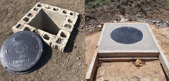 Wholesale Fiberglass FRP Gfrp SMC Manhole Cover with Frame